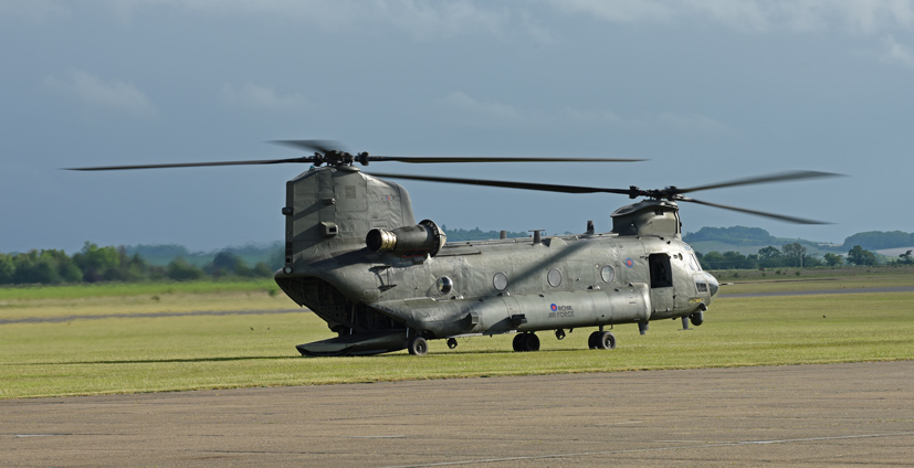 RAF Chinook in Duxford display debut