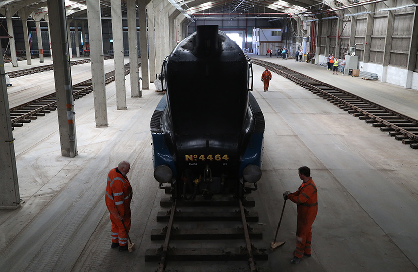A4 'Bittern' Arrives at its new home in Margate