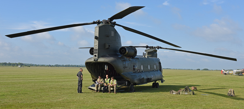RAF Chinook in Duxford display debut